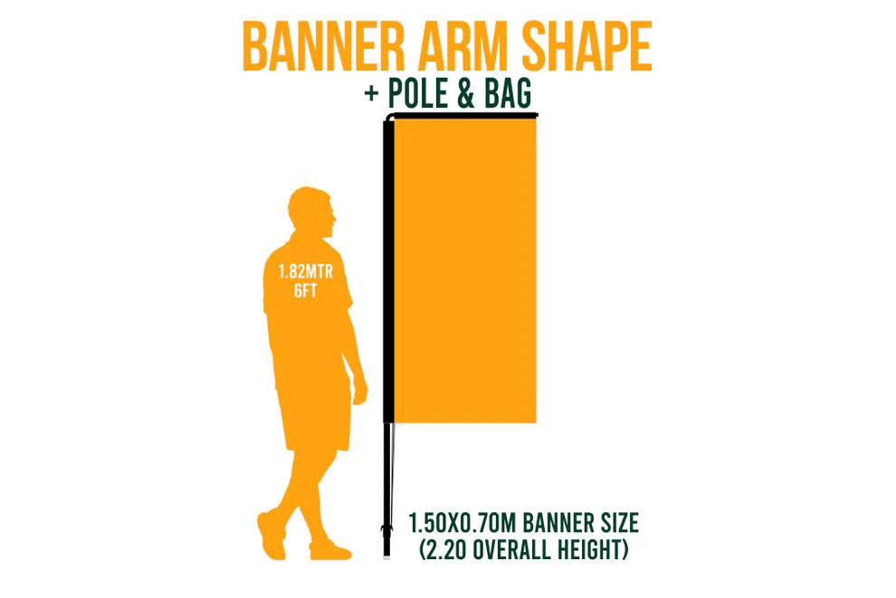 Small 2m feather Banners ( Banner, Pole, Base) – TH Flags