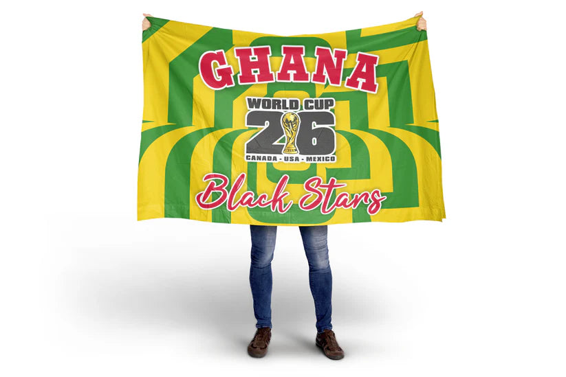 Ghana World Cup 2026 Football Supporter Flag – TH Flags