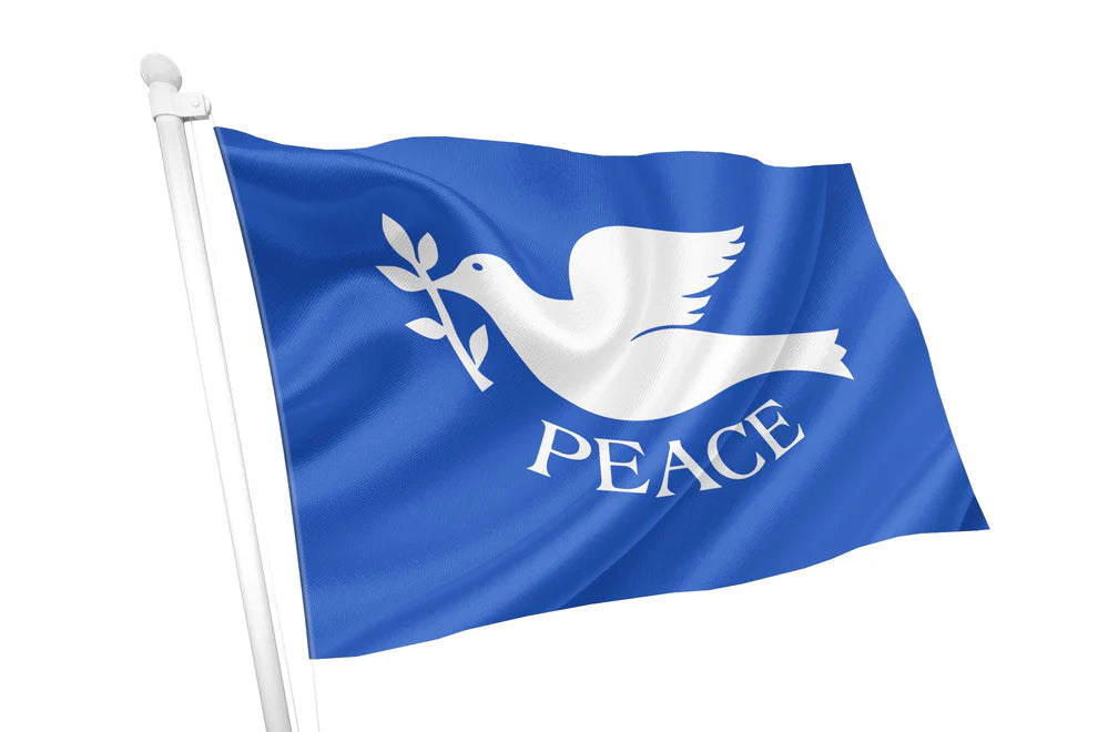 flag with dove