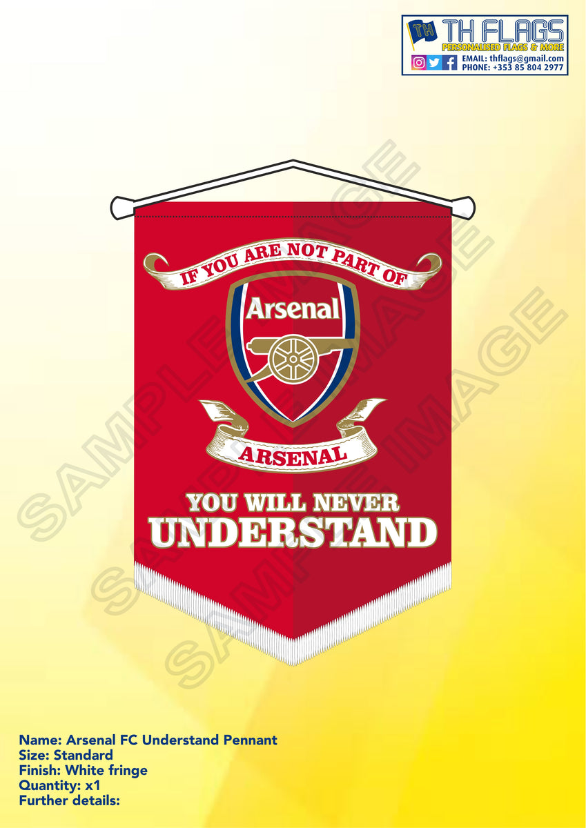 Arsenal "Understand" Pennant – TH Flags