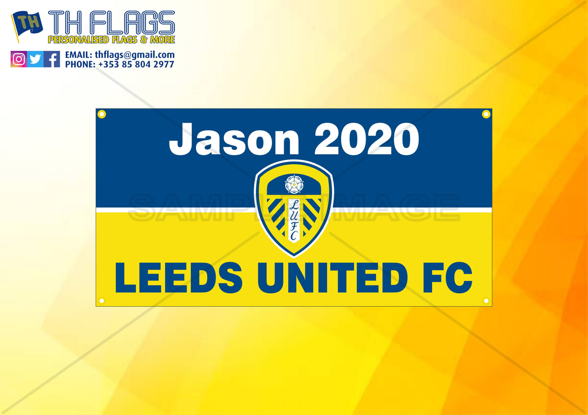 Leeds United "Customised" Flags – TH Flags