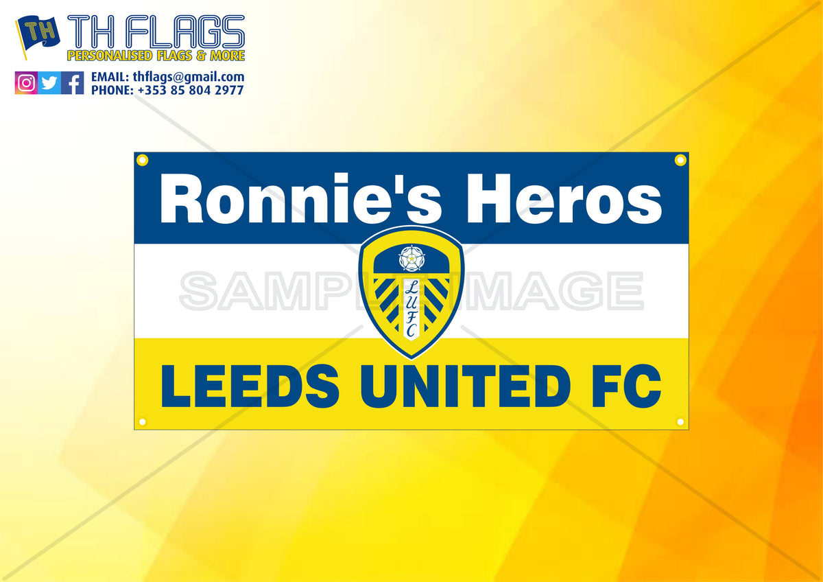 Leeds United "Customised" Flags – TH Flags