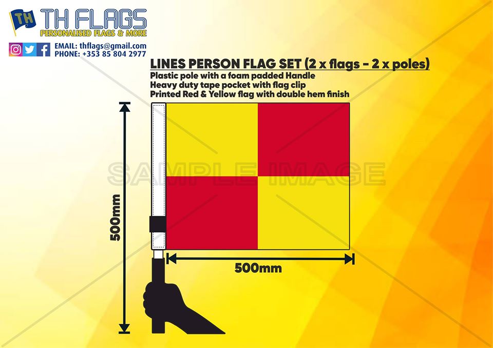 Soccer Standard Lines Person Flags – TH Flags